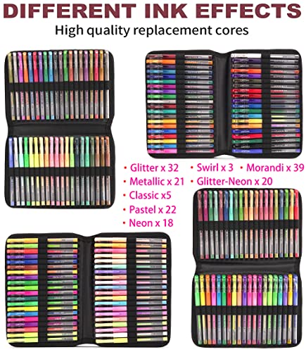 Snapklik.com : YKKZART 320 Pack Gel Pens Set 160 Colored Gel Pen