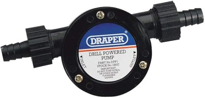 Draper 18937 Drill Powered Pump, Blue : Amazon.co.uk: DIY & Tools