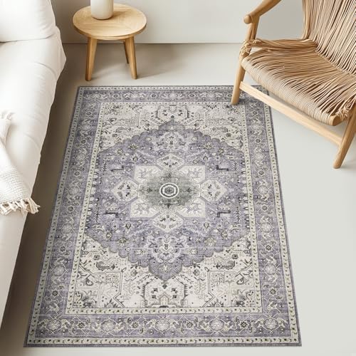 Amazon.com: PURRUGS Vintage Farmhouse Boho Throw Rug 3x5 ft, Non-Slip ...