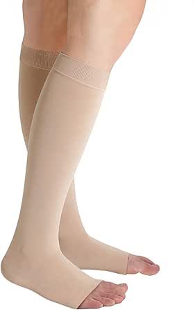 Amazon.com: Juzo Soft 30-40 mmHg Compression Stockings, Knee High, Open ...