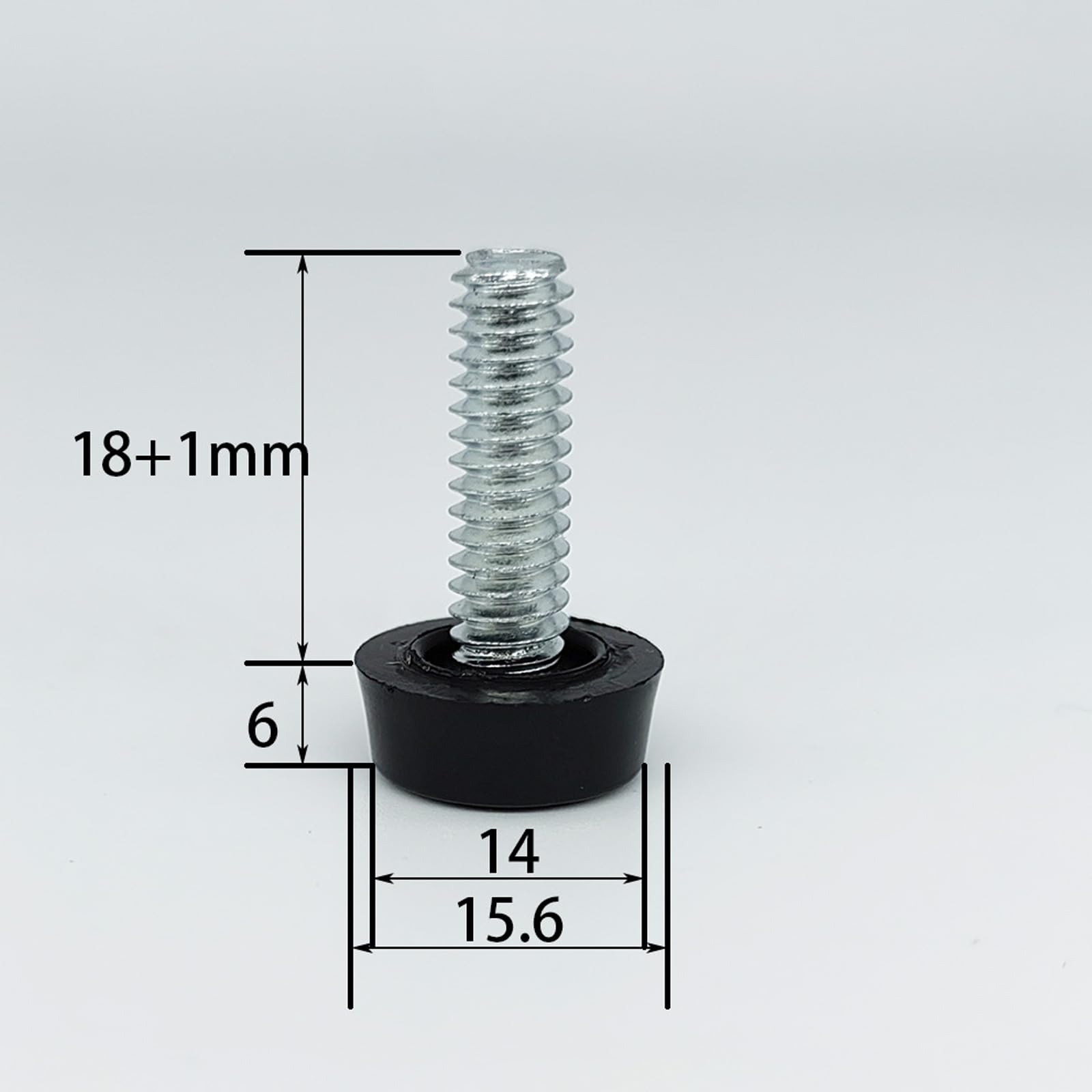 Snapklik.com : Thread Furniture Levelers,1/4-20 Inch 10 Pcs Screw In ...