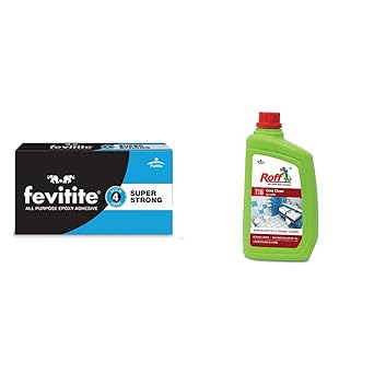 Pidilite FEVITITE Epoxy Adhesive, 450 g, (Black) + Pidilite T16 Roff ...