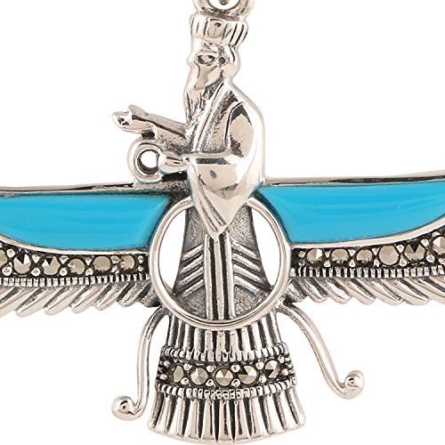 Buy Somma Made with Swarovski Marcasite 925 Silver Pendant Asho Farohar ...