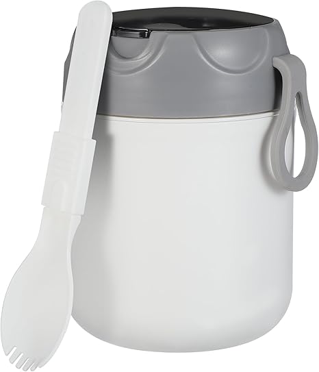 Amazon | NUOLUX スープジャー レンジ対応 スープカップ 500ml 大容量 スープジャー ランチジャー スープ 容器 弁当箱 スープ容器 コンテナ 蓋付き 漏れ防止 フード ...