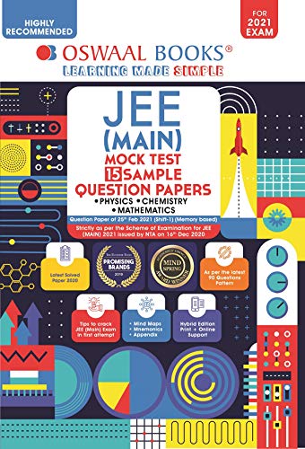 Oswaal JEE (Main) Mock Test, 15 Sample Question Papers, Physics ...