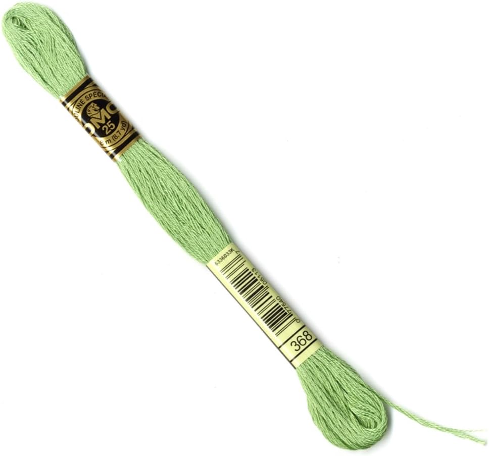 Amazon.com: DMC Stranded Cotton Embroidery Thread 368 - per skein ...