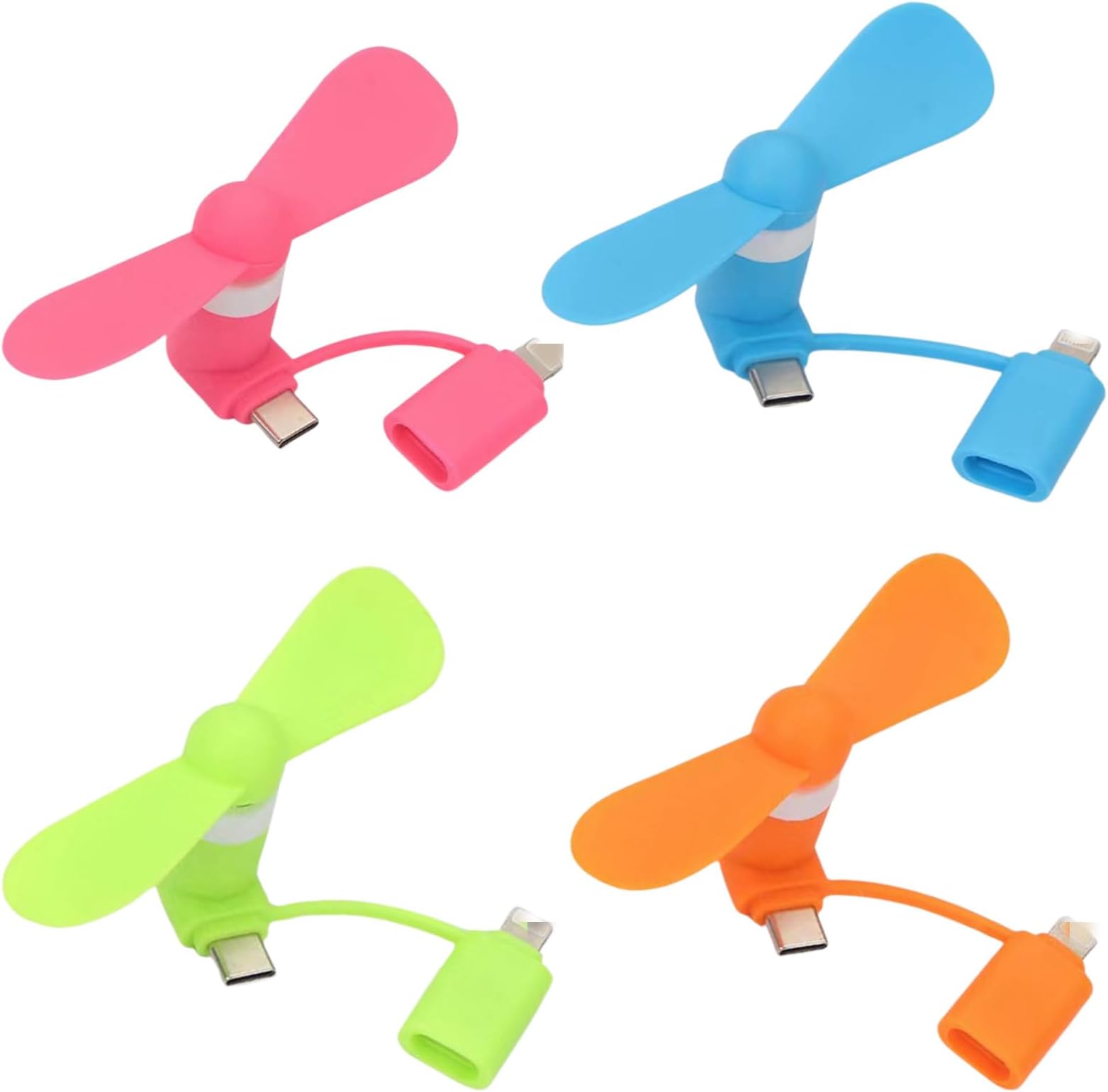 Amazon.com: Personal Mini USB Fans for Cellphones - 4 Pack Portable ...