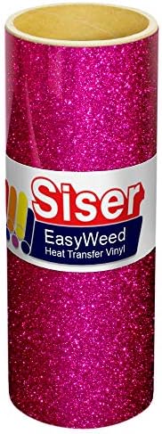 Amazon.com: WRAPXPERT Pink Glitter HTV Heat Transfer Vinyl Roll,Pink ...