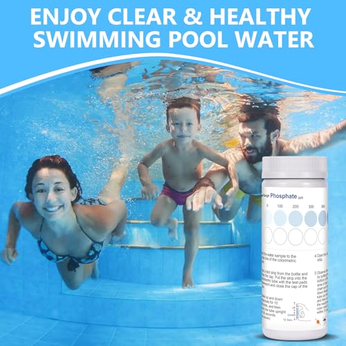 Phosphate Test Kit for Pool & Hot tub - 50 Count Water Phosphate Test ...