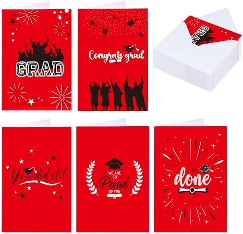 Amazon.com : jiebor 25Pcs Graduation Greeting Cards 2025 with Congrats ...