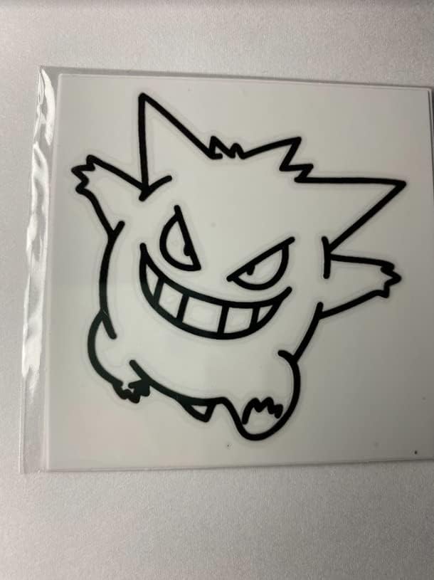 Amazon.com - Gengar Vinyl Aesthetic Sticker - 3x3 inch Window Sticker ...