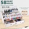 Amazon.com: OPHIR Wooden Paint holder Organizer with 2 Cabinet Drawers, Acrylic Paint Storage ...