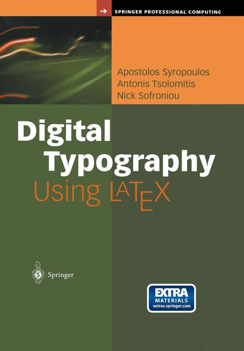 DIGITAL TYPOGRAPHY USING LATEX : SYROPOULOS A.: Amazon.in: Books