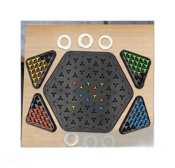 Chain Triangle Chess Triggle Rubber Band Game Strategy Building Board ...