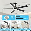 Amazon.com: Depuley 52-inch Ceiling Fan with Light: Black Ceiling Fan ...