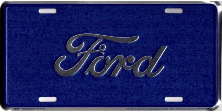 Amazon.com: Ford Script - Placa de metal azul : Automotriz