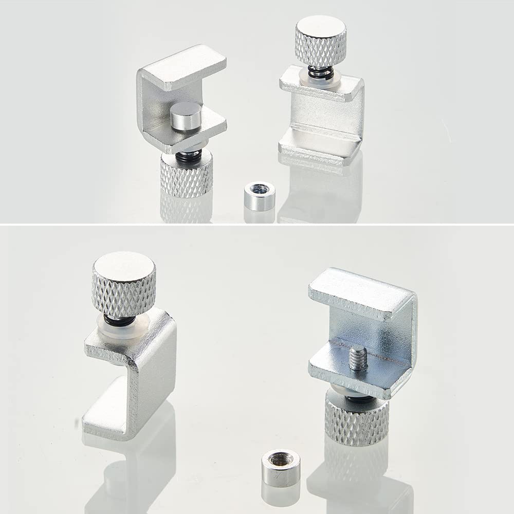 Snapklik.com : 4Pcs 3D Printer Bed Clips Silver, Glass Bed Clips ...