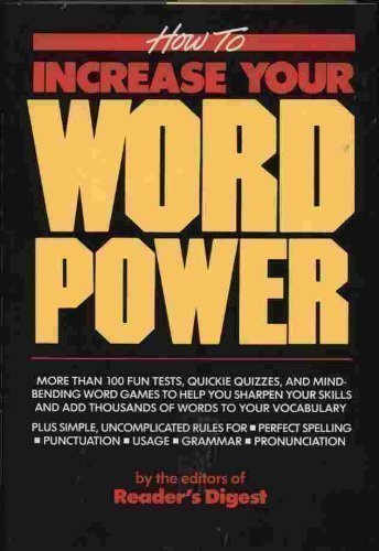 How to Increase Your Word Power: Reader's Digest Association ...
