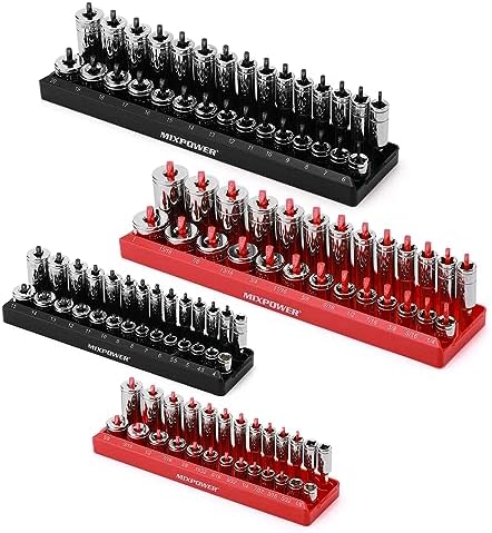 Amazon.com: MIXPOWER 8 Pieces 1/4", 3/8", 1/2"Drive Plastic ABS Socket ...