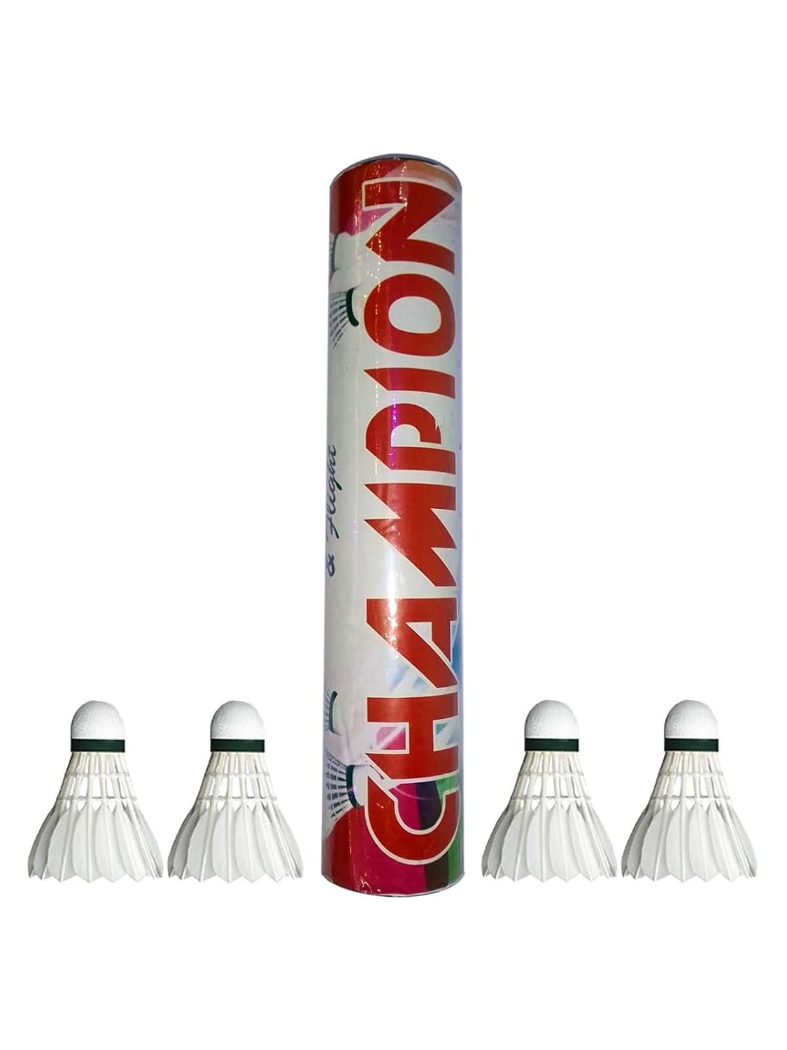 Buy Champion Shuttlecock (White) Feather Standard (Pack of 10) Online ...