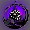 Smotly Vinyl clock, LED 7-color, Disney comic, birthday gift, wall art ...