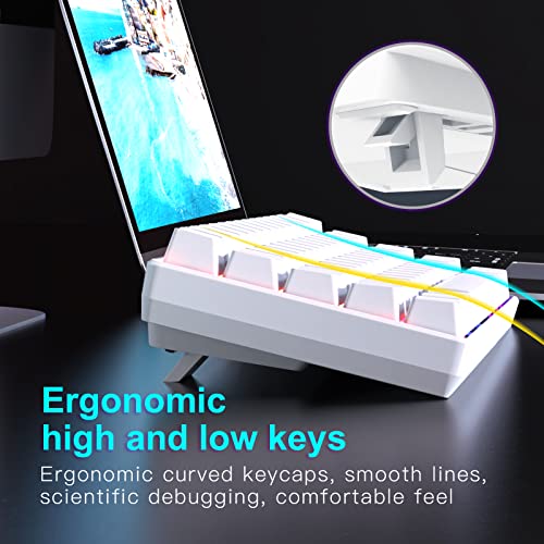 Snapklik.com : RAZEAK Portable 60 Percent Keyboard, Compact 61 Keys ...