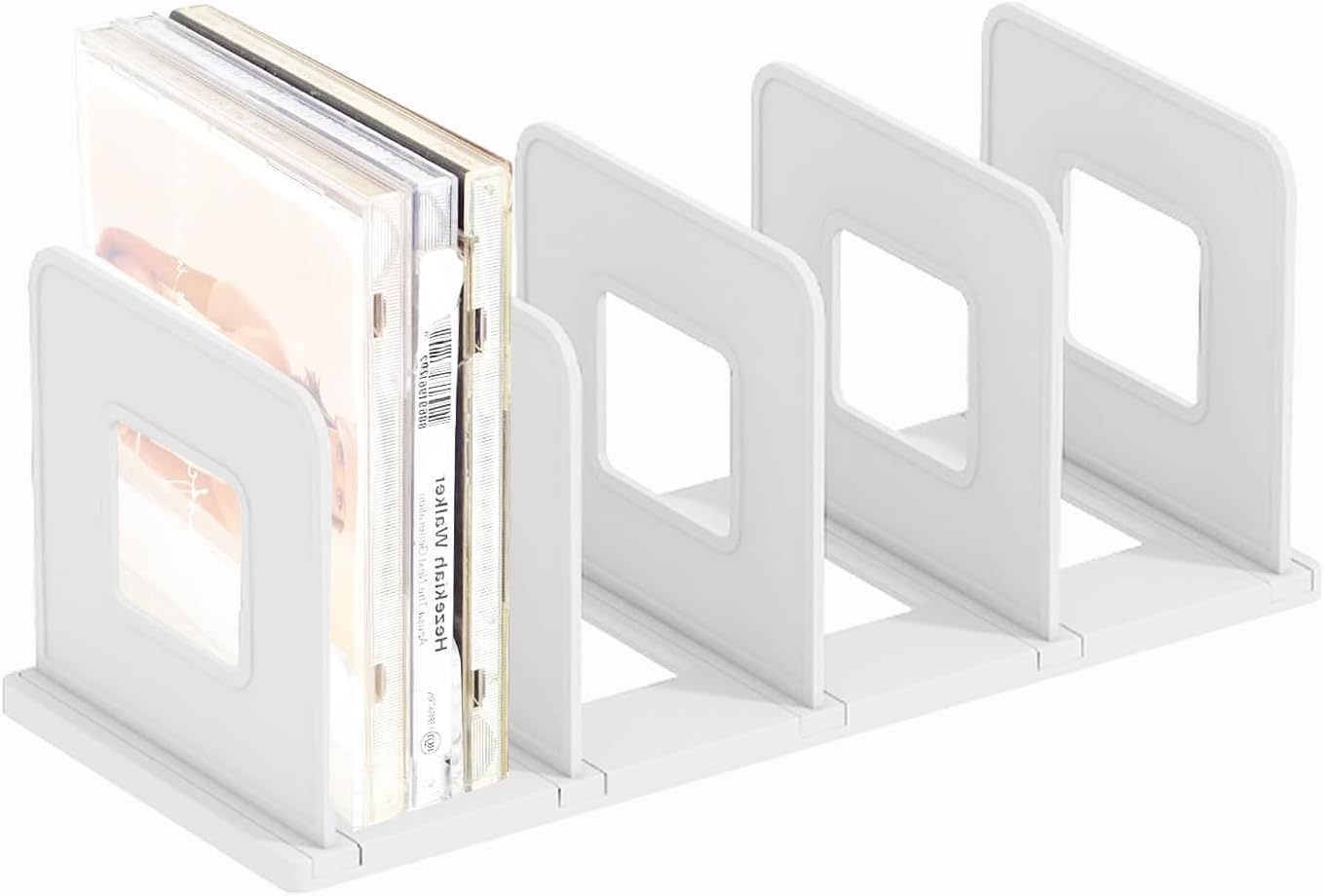 Amazon.com: QoTang Plastic CD DVD Holder, White CD Storage Box CD ...