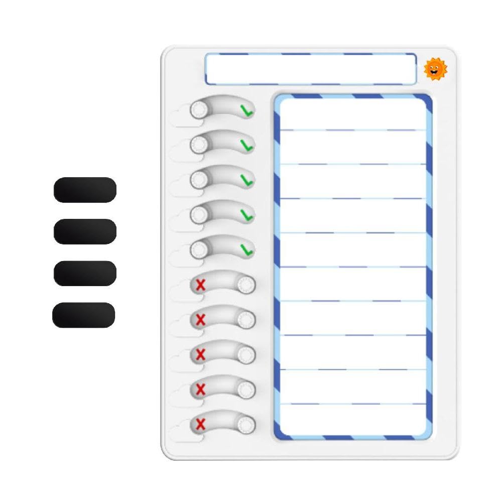 Tebiconvenient Chore Checklist Board For Kids Magnetic Schedule Chart ...
