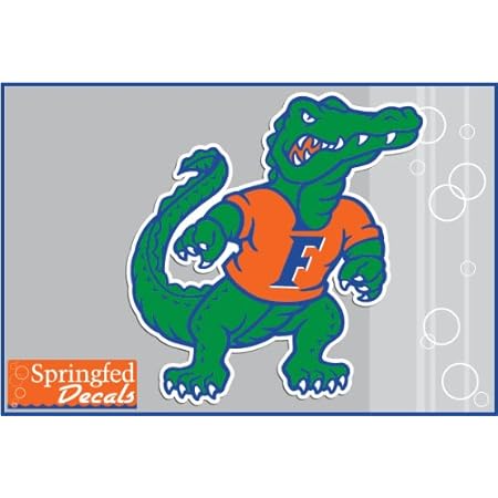 Amazon.com: Florida Gators STANDING GATOR 8" Vinyl Decal Car Truck ...