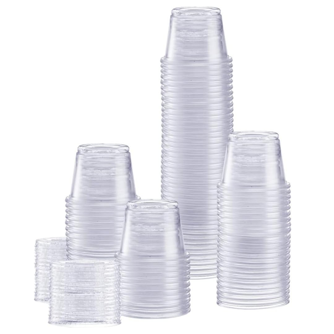 Amazon.com: 1 oz Containers with Lids - 300 Sets of Disposable Ramekins ...