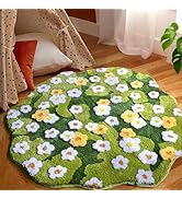 Amazon.com: Yhoelata Moss Rug Floral Area Rugs, Large 3ft Plant Flowers ...