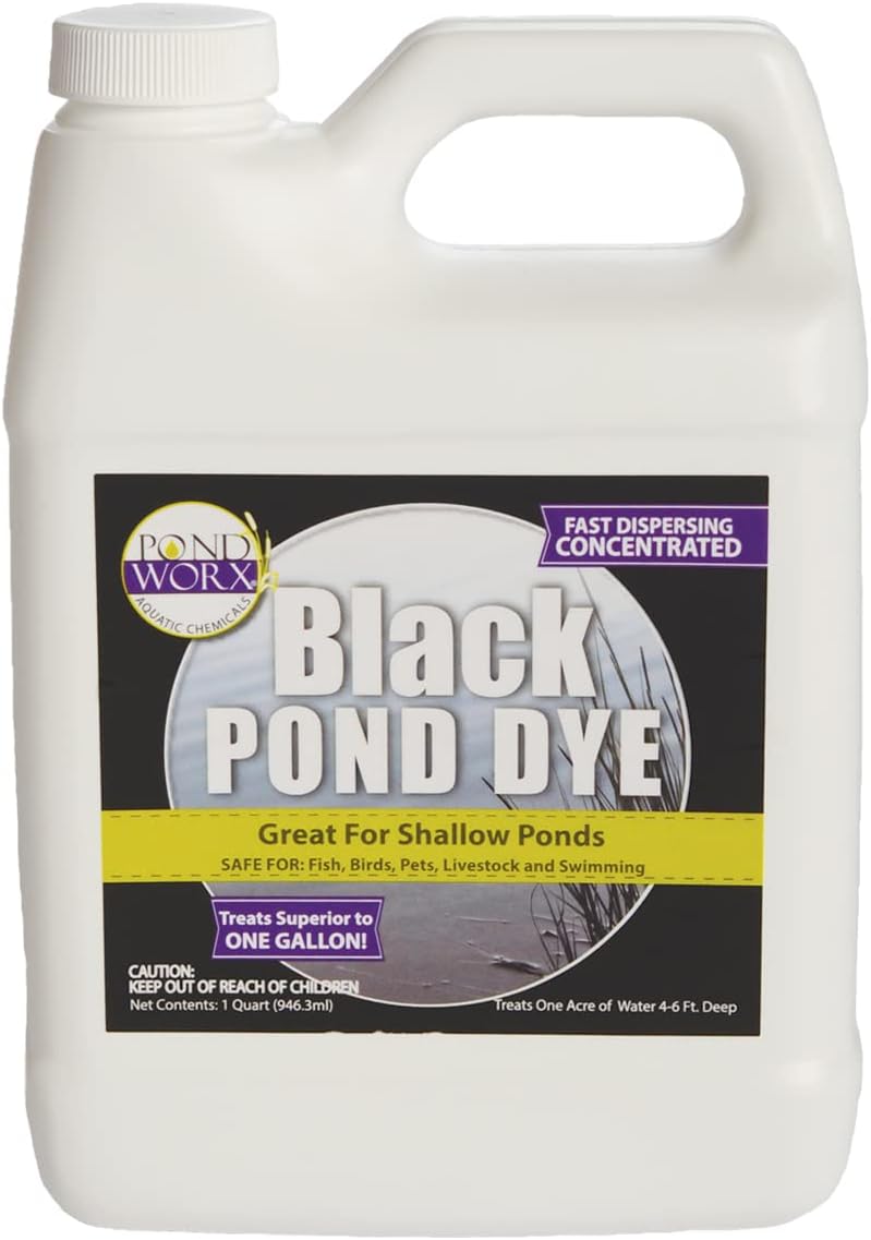 Amazon.com: Pond Worx Black Lake and Pond Dye - 4X Concentrated Liquid ...