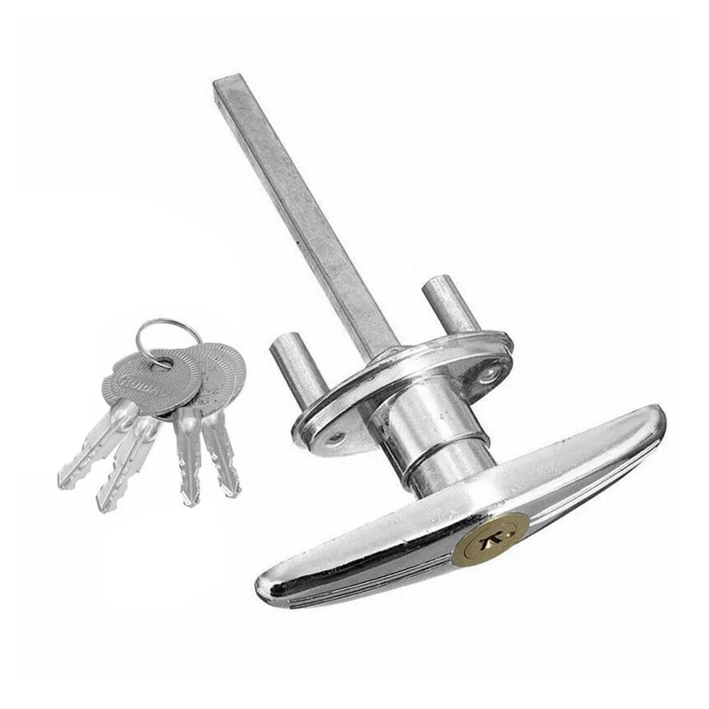 Amazon.com: GINTBN Shed Door Latch, T-Handle Lock Kit with 4 Keys, Door ...