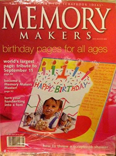 Memory Makers Magazine July August 2002 - Birthday Pages for All Ages ...