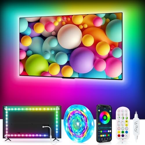 Amazon.com: SUNNEST TV Backlight Light Kit, 6.56FT/2M 5V USB LED Lights ...