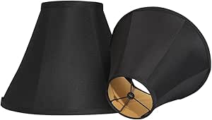 Lamp Shades Set of 2, 10 Inch Black Lampshades for Table Lamps Floor ...