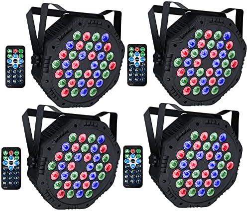 Amazon.com: CO-Z 8pcs DMX Controlled LED Stage Lights, 86 RGB Sound ...