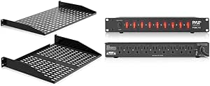 Amazon.com: Pyle 19-Inch 1U+2U Server Rack Shelves + Pyle PDU Power ...