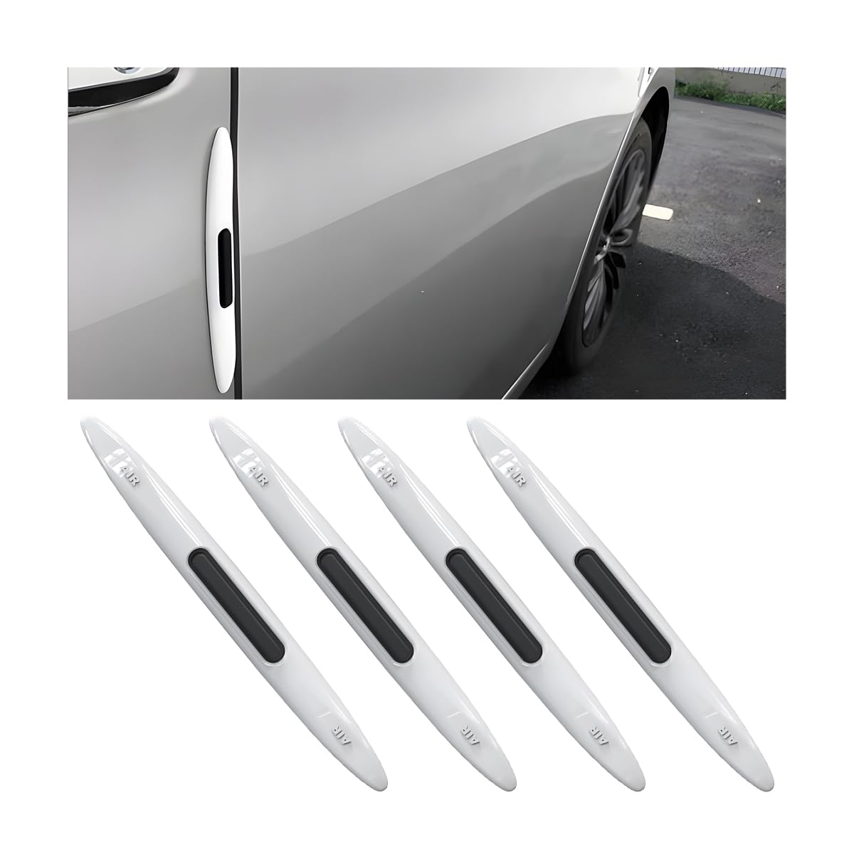 CGEAMDY 4 Pieces Car Door Edge Protective Strips, Bumper Guard Anti ...