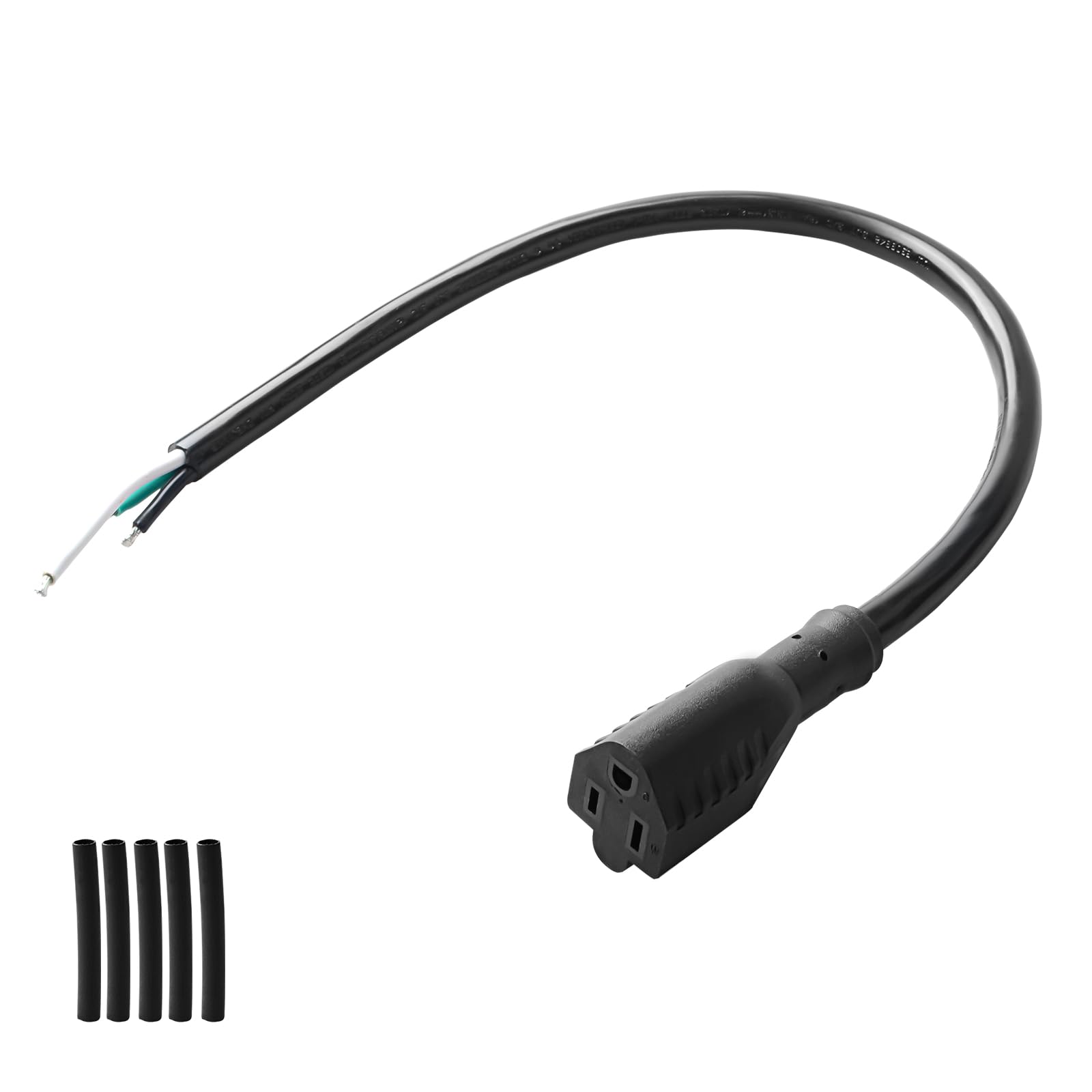 Amazon.com: QTEATAK 50cm Female Connector Extension Cord 125V 15A 2 ...