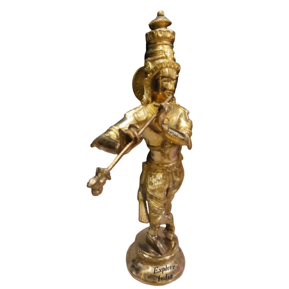 Buy ARTSIKIA Explore India Brass Golden Krishna | Shree Krishna Statue ...