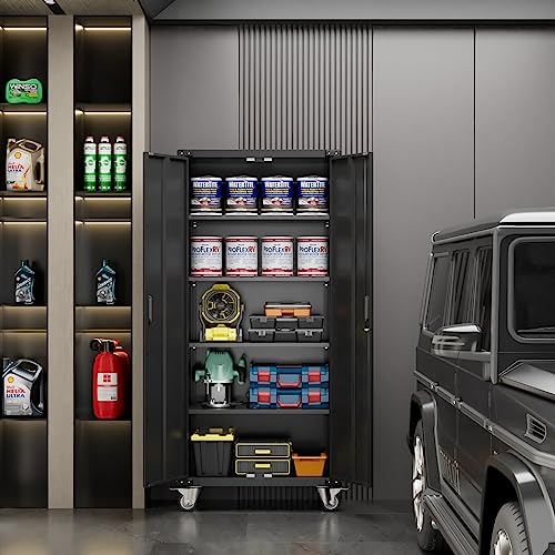 Snapklik.com : Aobabo 72 Inches Metal Garage Storage Cabinet