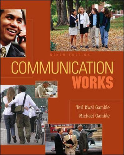 Communication Works by Gamble, Teri
