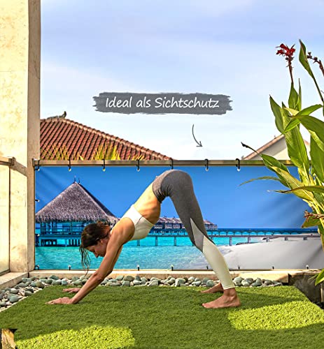 Privatsphäre Am Strand Strandzaun 6 Meter Sichtschutz - Windschutz Für ...