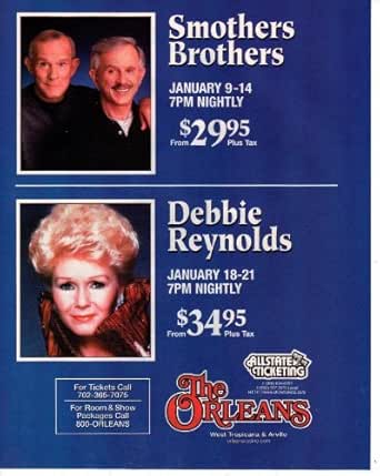 Debbie Reynolds Smothers Brothers Clipping Magazine photo orig 1pg 8x10 ...