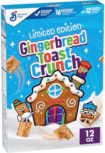 Amazon.com: Gingerbread Toast Crunch Breakfast Cereal, Crispy ...