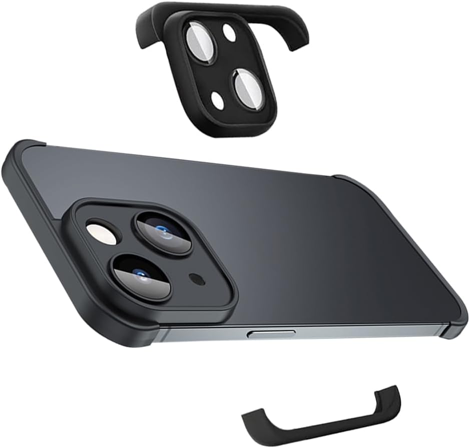 teroxa for iPhone 15 Bumper Case Camera Lens Protector Corner Edge Pad ...