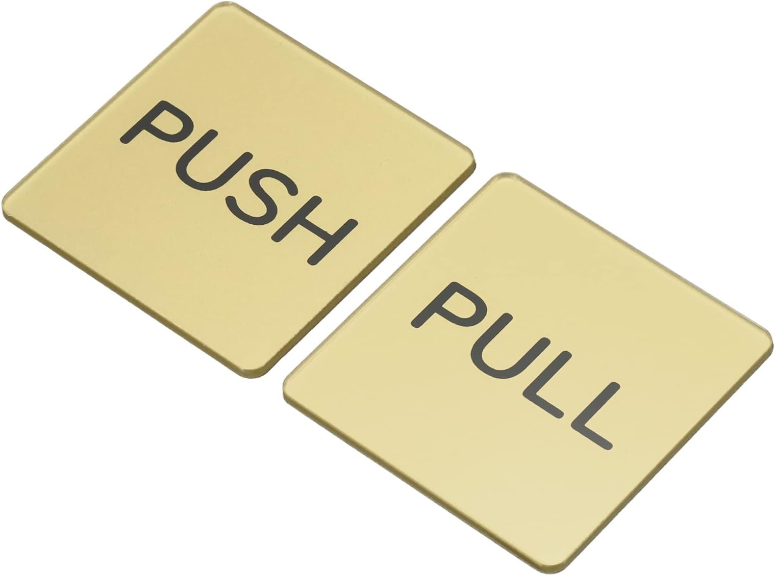 Amazon.com : LEMBANG Push Pull Door Sign, Vertical,Double Layer Acrylic ...