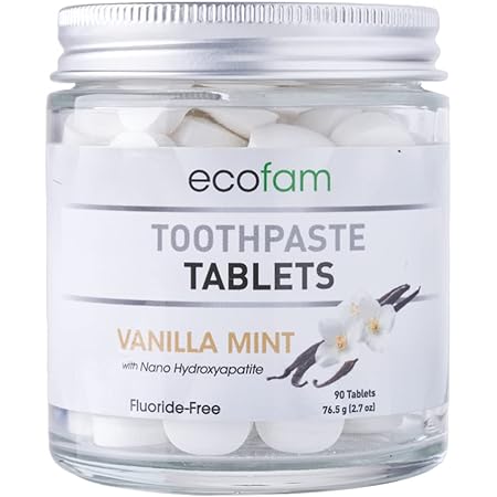 Amazon.com: Ecofam Chewable Xylitol Toothpaste Tablets - 90 Natural ...