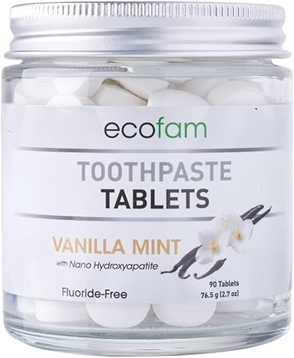 Amazon.com: Ecofam Chewable Xylitol Toothpaste Tablets - 90 Natural ...